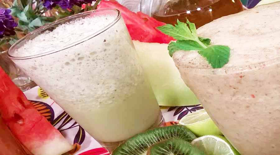 Limonada con menta, lemon ron y piña colada - Cocineros Argentinos