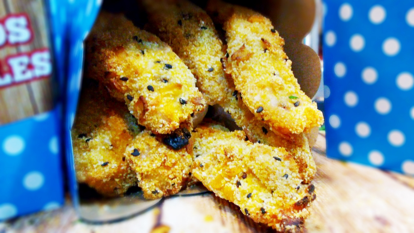 Pollo crocante con cereales y polenta - Cocineros Argentinos