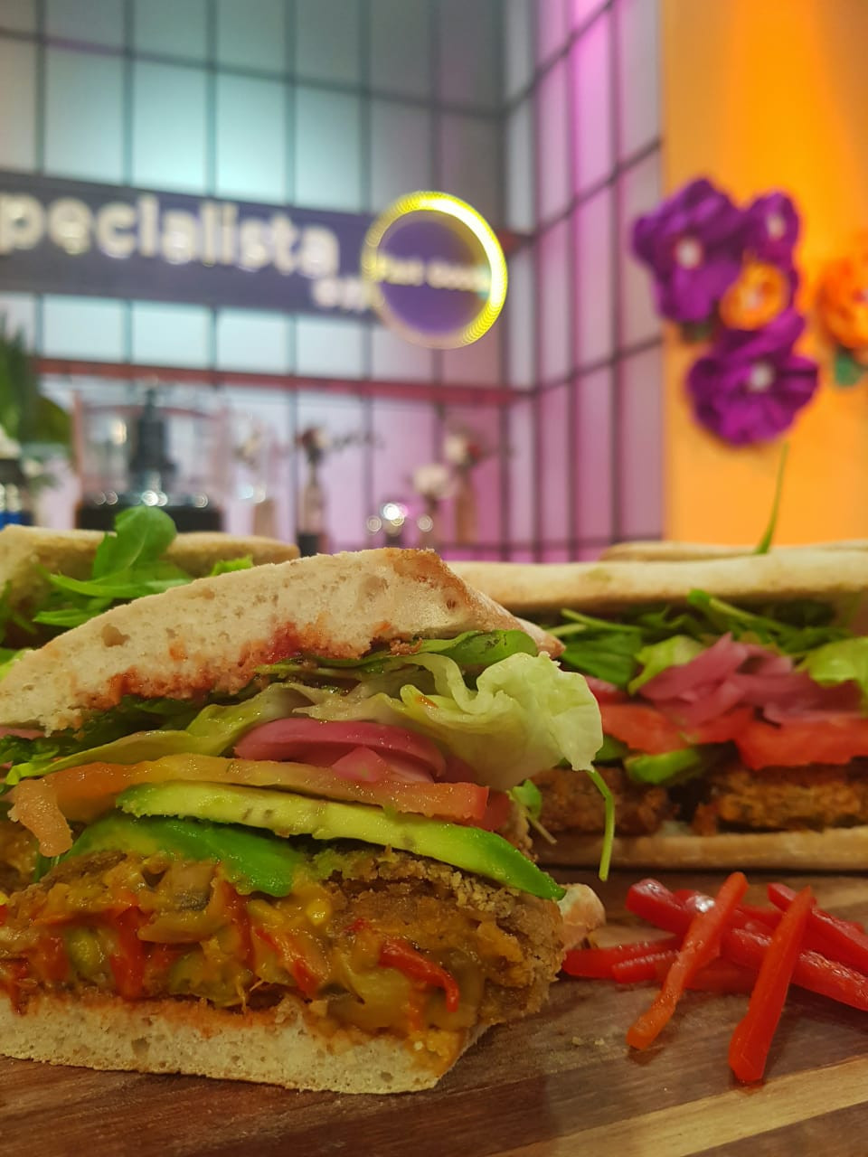 Sandwiches de milanesas de soja - Cocineros Argentinos