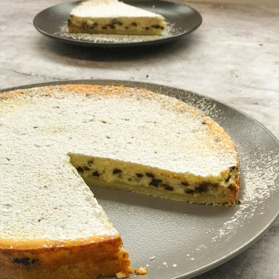 TARTA DE RICOTA Y CHIPS DE CHOCOLATE - Cocineros Argentinos