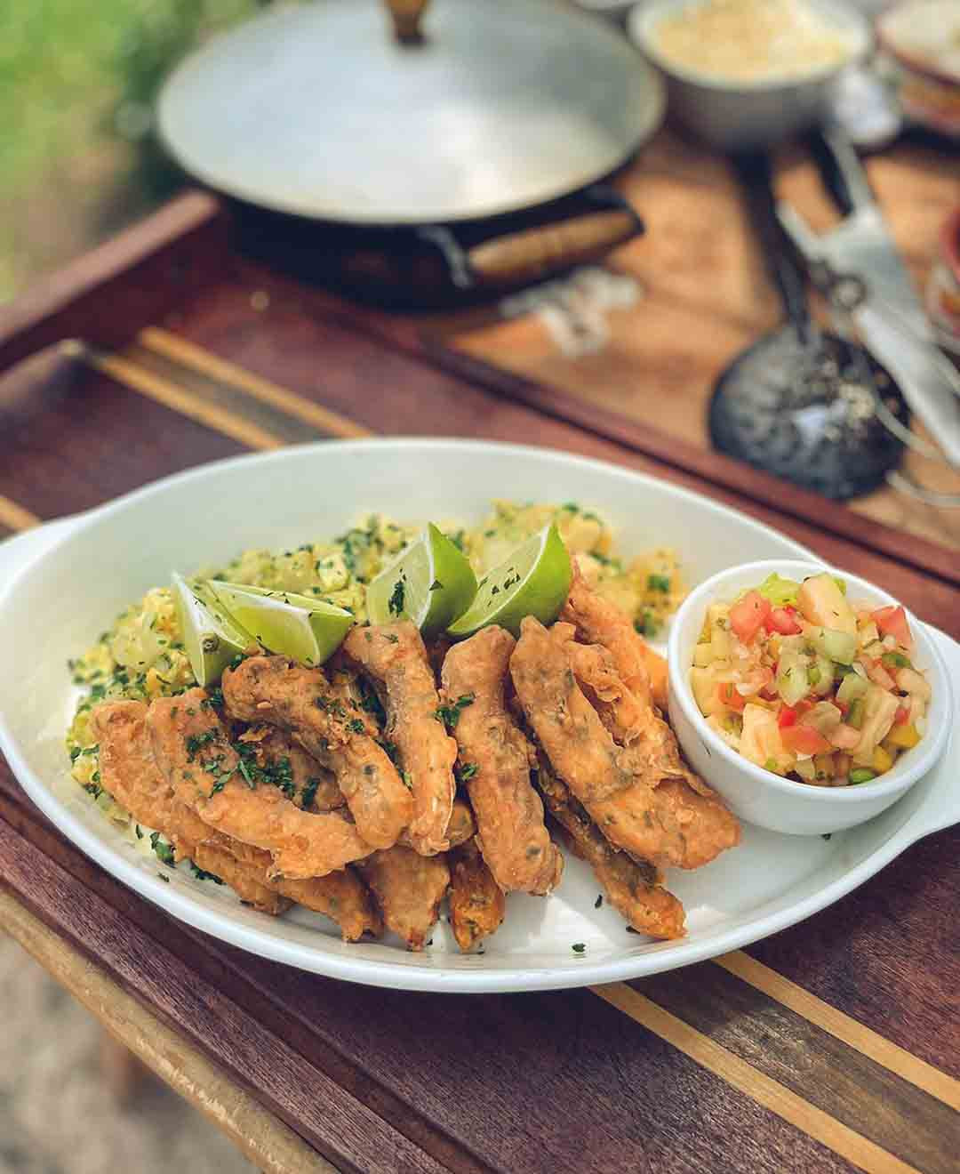 PACÚ CON MBAIPU CON SALSA CRIOLLA FRESCA - Cocineros Argentinos