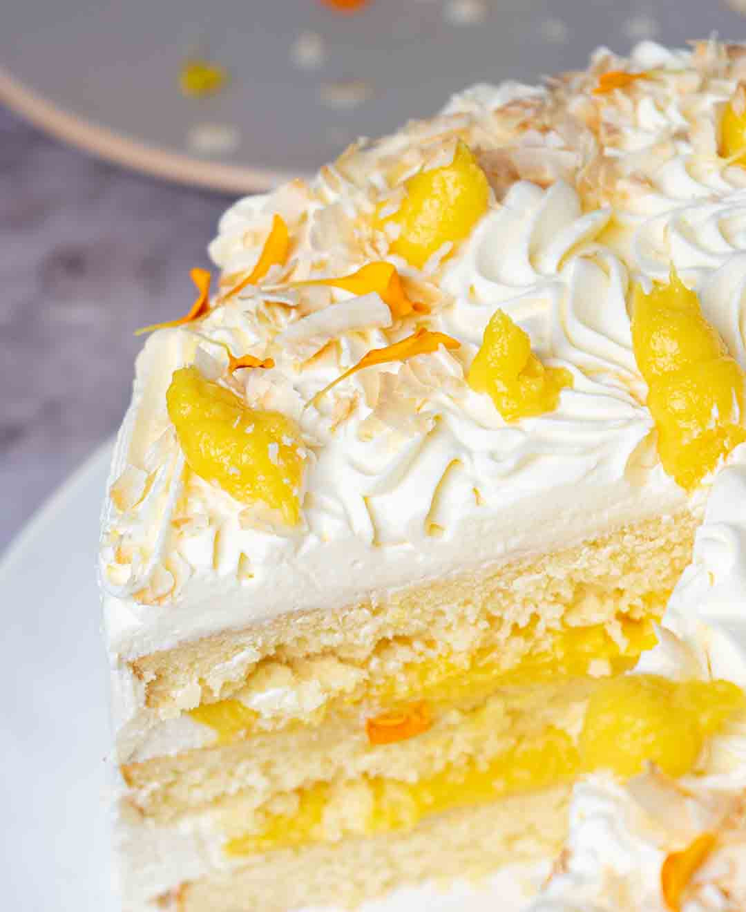 TORTA DE LIMÓN, MANGO Y COCO - Cocineros Argentinos