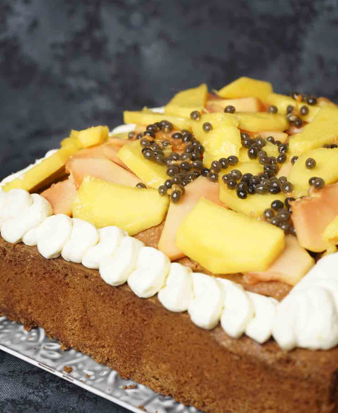 TORTA CON MAMÓN Y CREMA CÍTRICA - Cocineros Argentinos