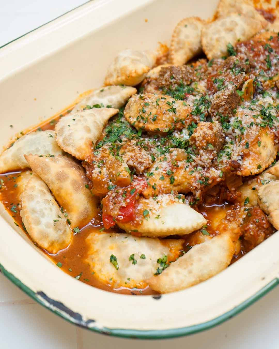 FIDEOS VASCOS CON ESTOFADO - Cocineros Argentinos