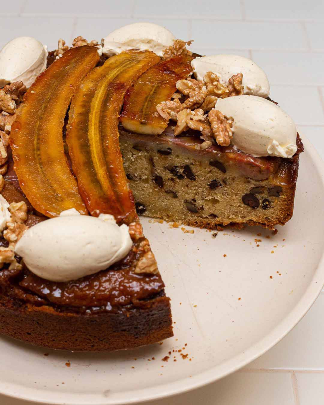 TORTA INVERTIDA DE BANANAS AL CARAMELO - Cocineros Argentinos