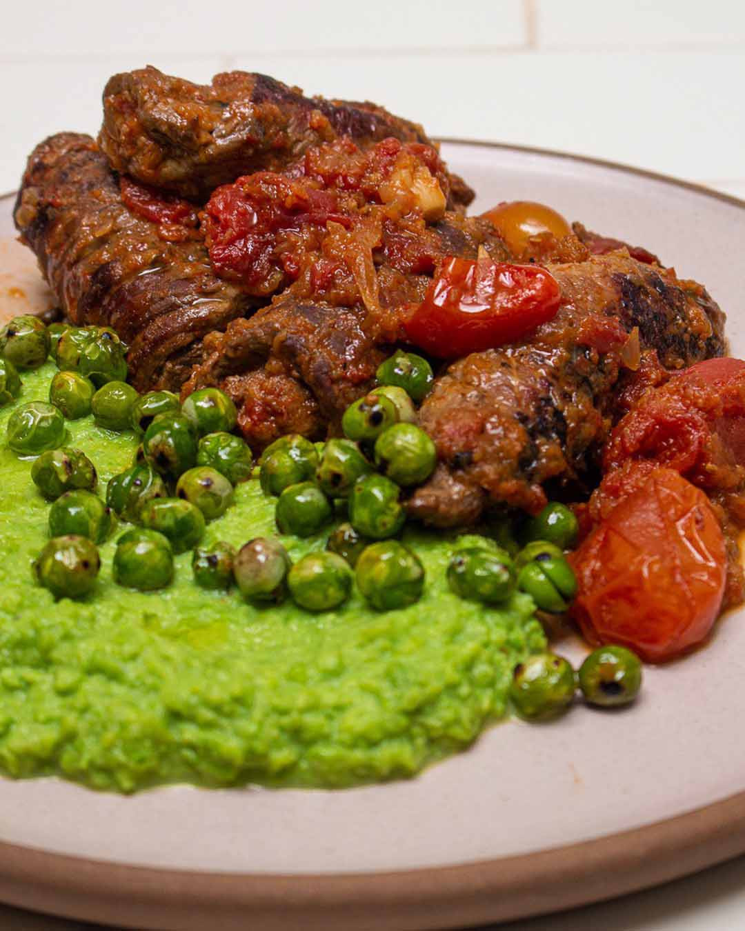ENVOLTINI CON PURÉ DE ARVEJAS - Cocineros Argentinos