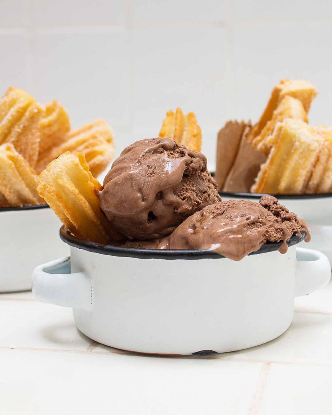 CHURROS CON HELADO - Cocineros Argentinos