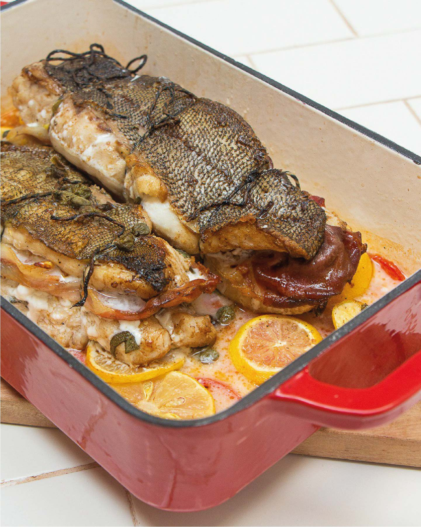 PESCADO RELLENO AL SARTÉN CON ARROZ NEGRO - Cocineros Argentinos