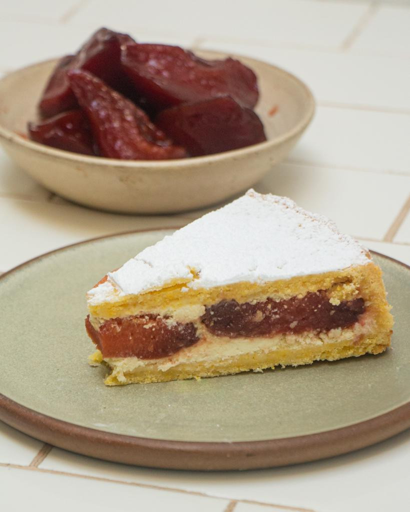 TORTA DE RICOTA REVERSIONADA CON MEMBRILLOS - Cocineros Argentinos