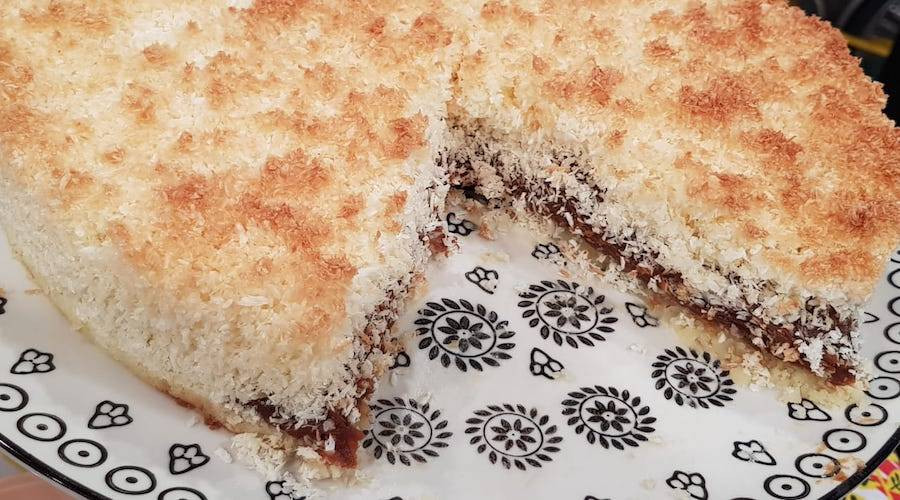 Tarta crumble de coco - Cocineros Argentinos