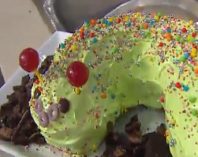 Torta gusanito multicolor - Cocineros Argentinos